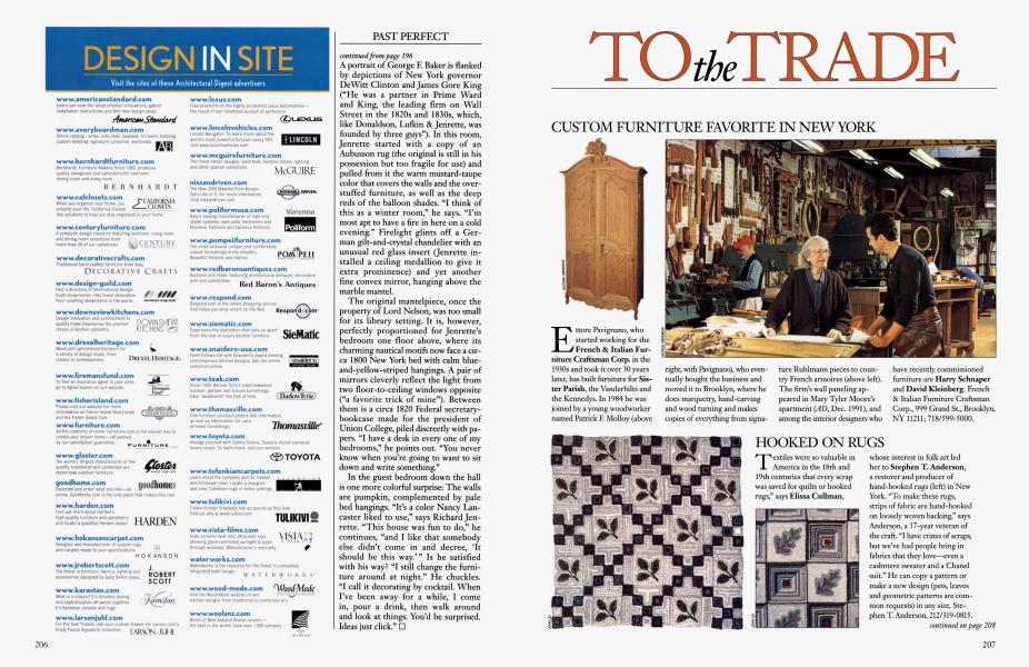 DESIGN IN SITE | Architectural Digest | MARCH 2000