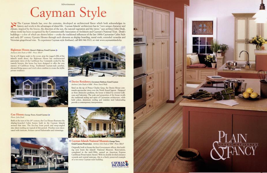 PLAIN & FANCY | Architectural Digest | MARCH 2000