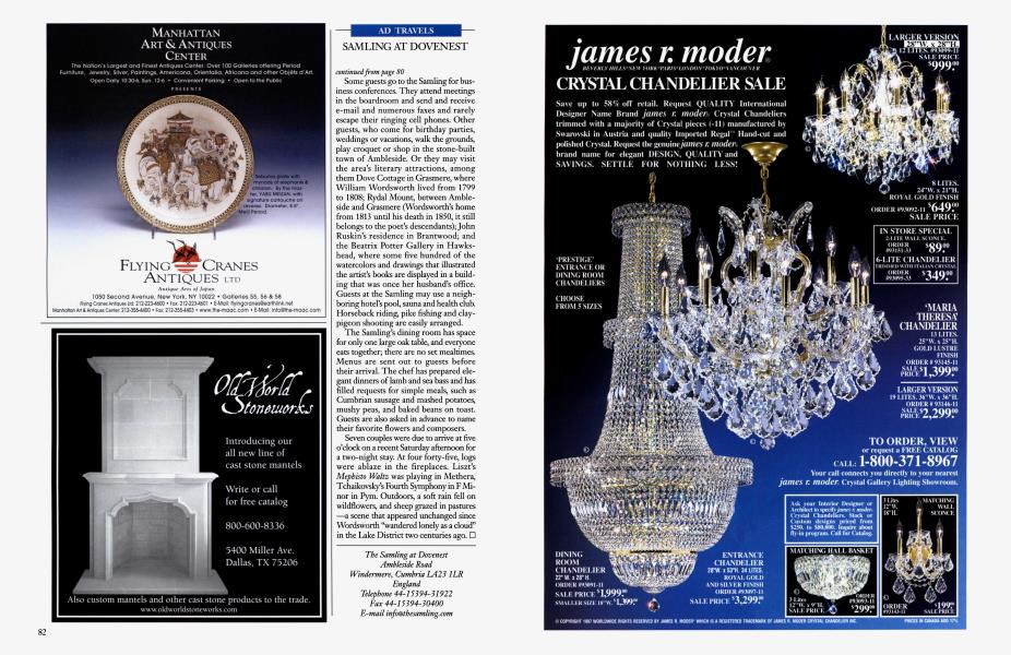 Old World Stoneworks | Architectural Digest | MARCH 2000