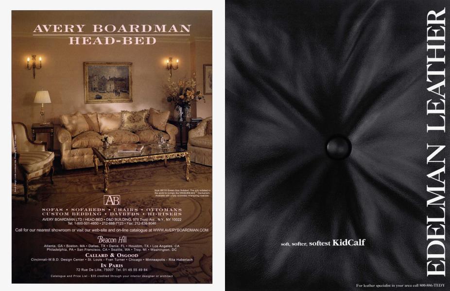 EDELMAN LEATHER | Architectural Digest | APRIL 2000