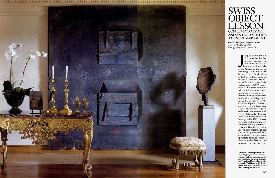 SWISS OBJECT LESSON | Architectural Digest | MAY 2000