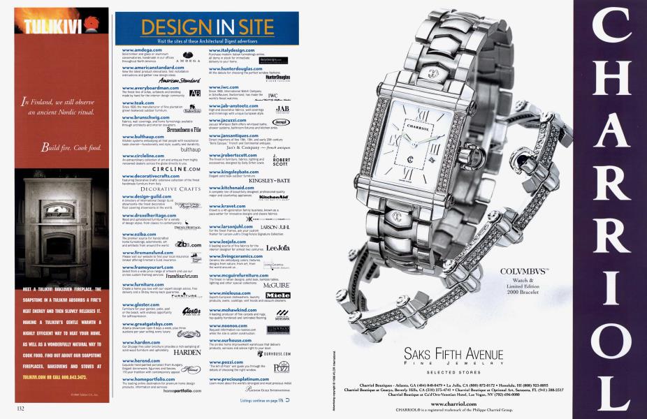 DESIGN IN SITE | Architectural Digest | JUNE 2000