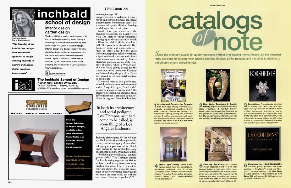 catalogs of note | Architectural Digest | SEPTEMBER 2000