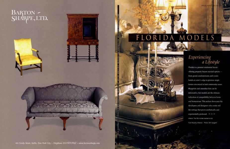 FLORIDA MODELS | Architectural Digest | NOVEMBER 2000