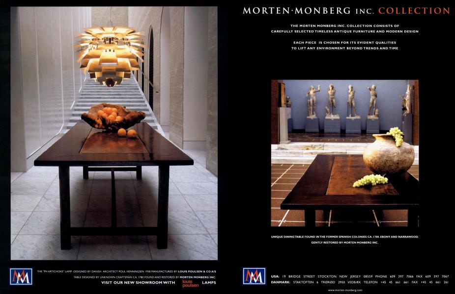 MORTEN MONBERG INC. COLLECTION | Architectural Digest | NOVEMBER 2000