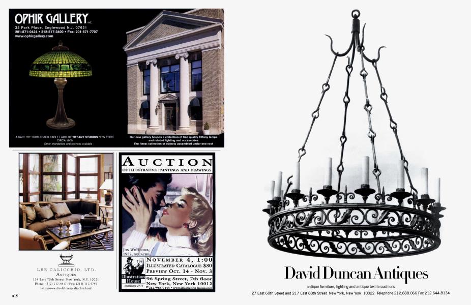 David Duncan Antiques | Architectural Digest | NOVEMBER 2000