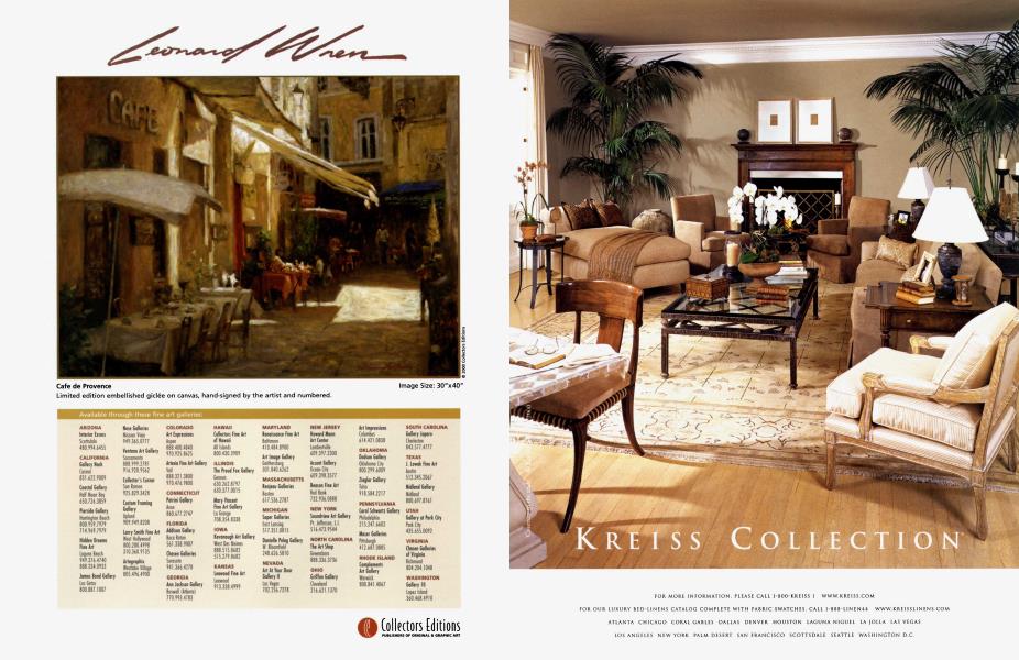 KREISS COLLECTION® | Architectural Digest | NOVEMBER 2000