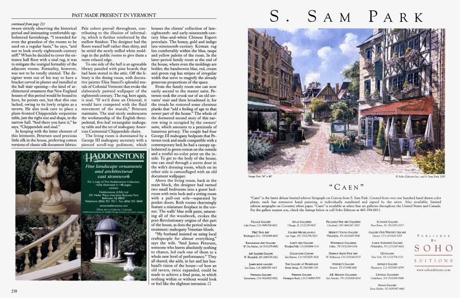 S. SAM PARK | Architectural Digest | FEBRUARY 2001