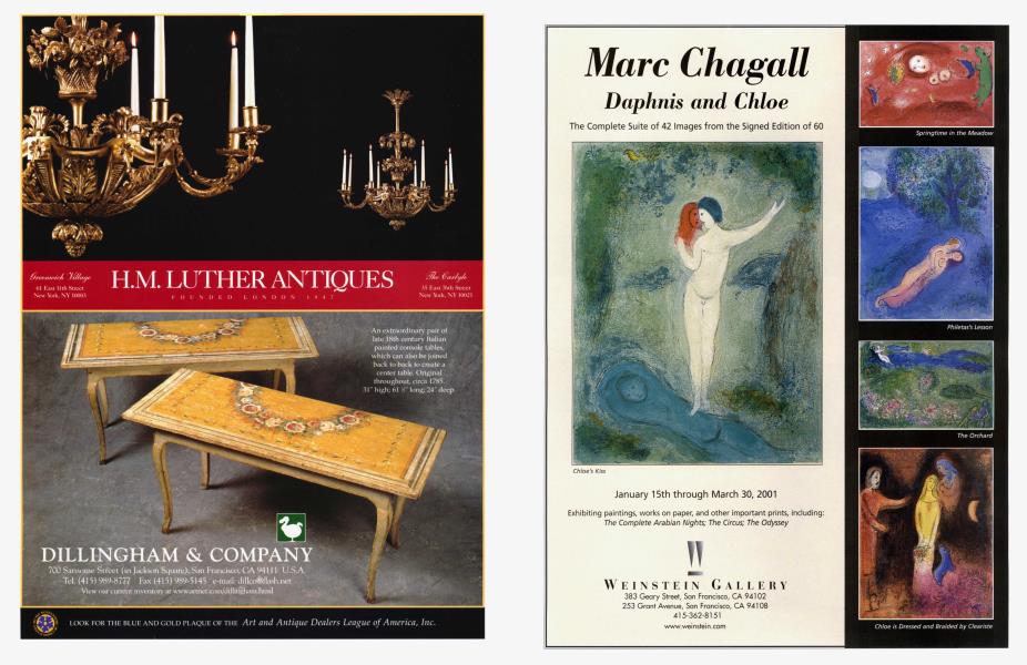 WEINSTEIN GALLERY | Architectural Digest | FEBRUARY 2001