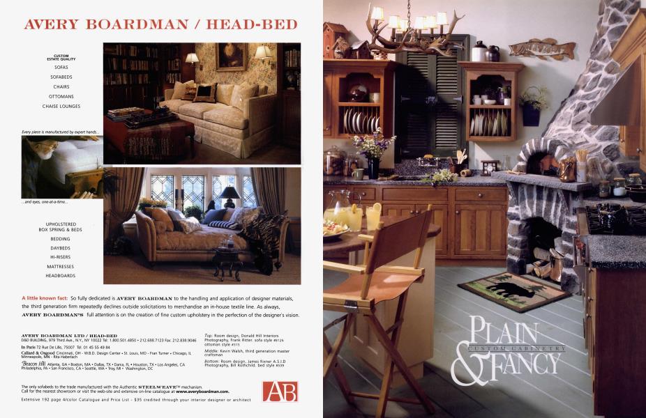 PLAIN & FANCY CUSTOM CABINETRY | Architectural Digest | FEBRUARY 2001