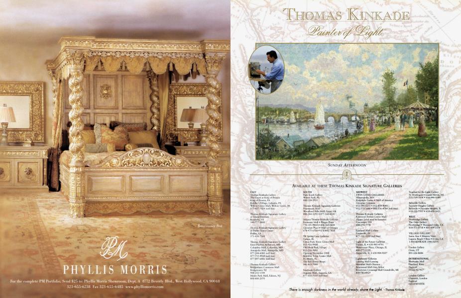 PHYLLIS MORRIS | Architectural Digest | FEBRUARY 2001