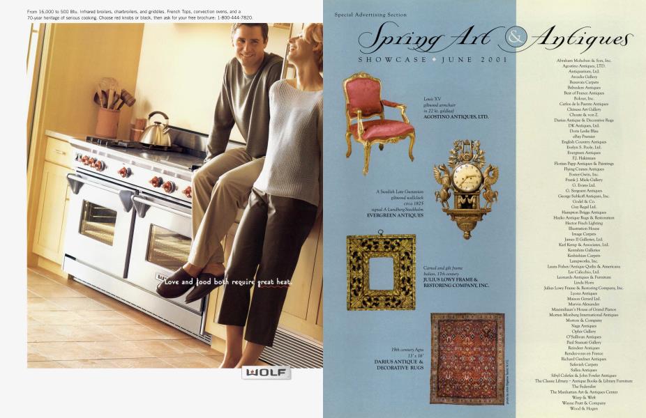 Spring Art & Antiques | Architectural Digest | JUNE 2001