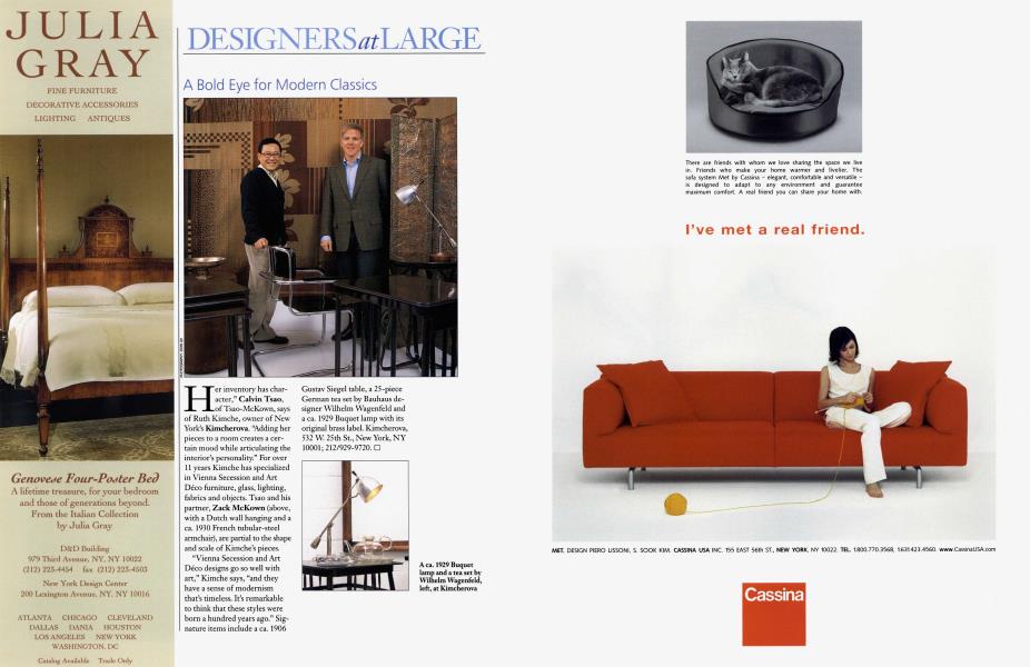 JULIA GRAY | Architectural Digest | SEPTEMBER 2001