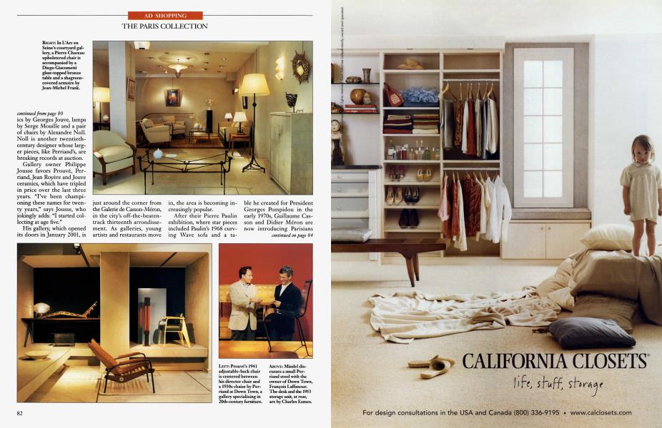 CALIFORNIA CLOSETS® | Architectural Digest | SEPTEMBER 2001