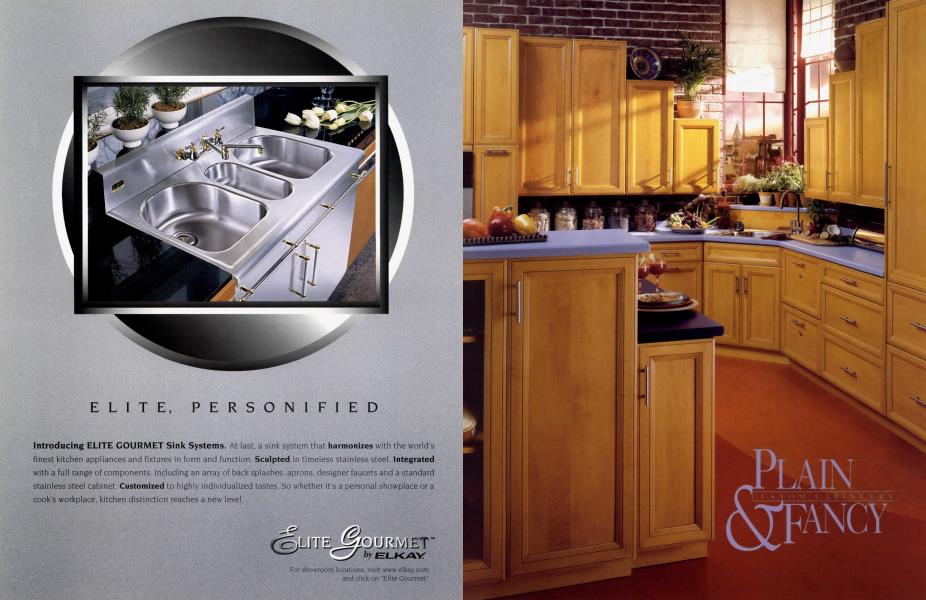 PLAIN & FANCY CUSTOM CABINETRY | Architectural Digest | SEPTEMBER 2001