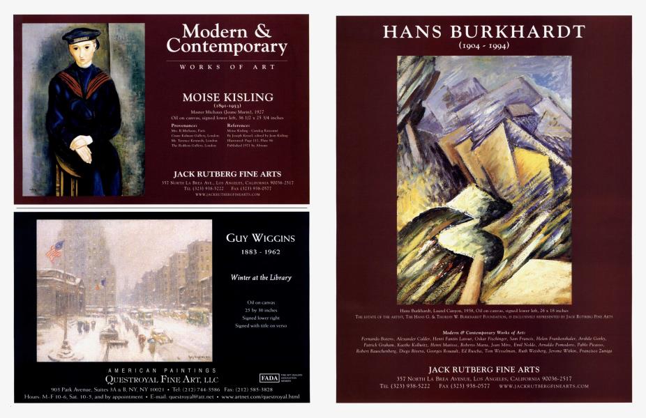 Modern & Contemporary | Architectural Digest | SEPTEMBER 2001