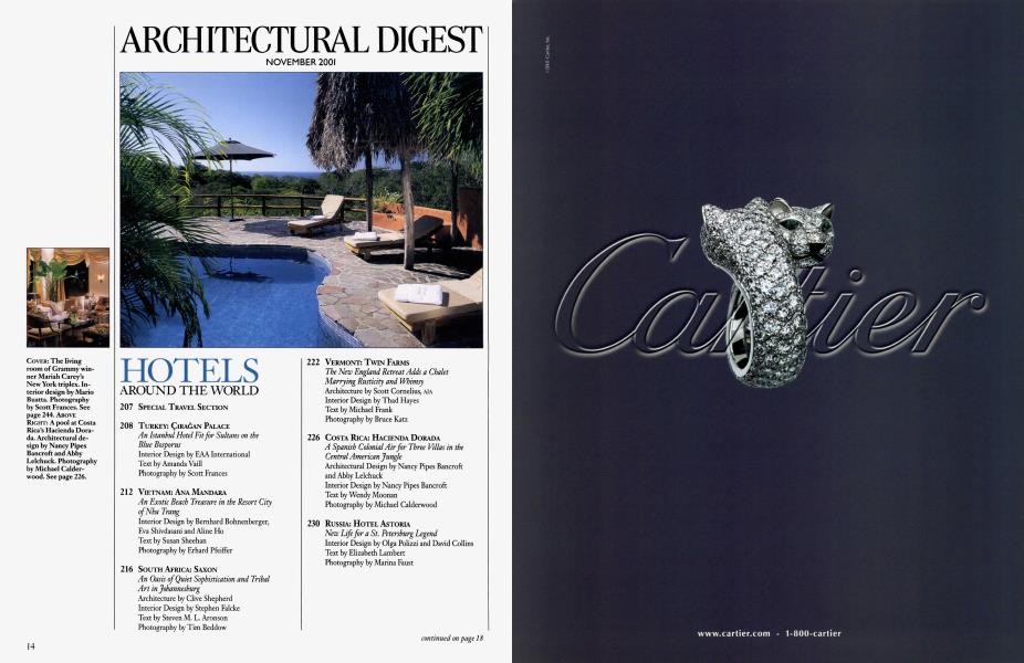 Architectural Digest November 2001 | Architectural Digest | NOVEMBER 2001