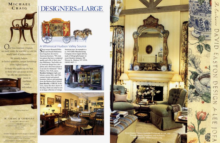 MICHAEL CRAIG | Architectural Digest | DECEMBER 2001