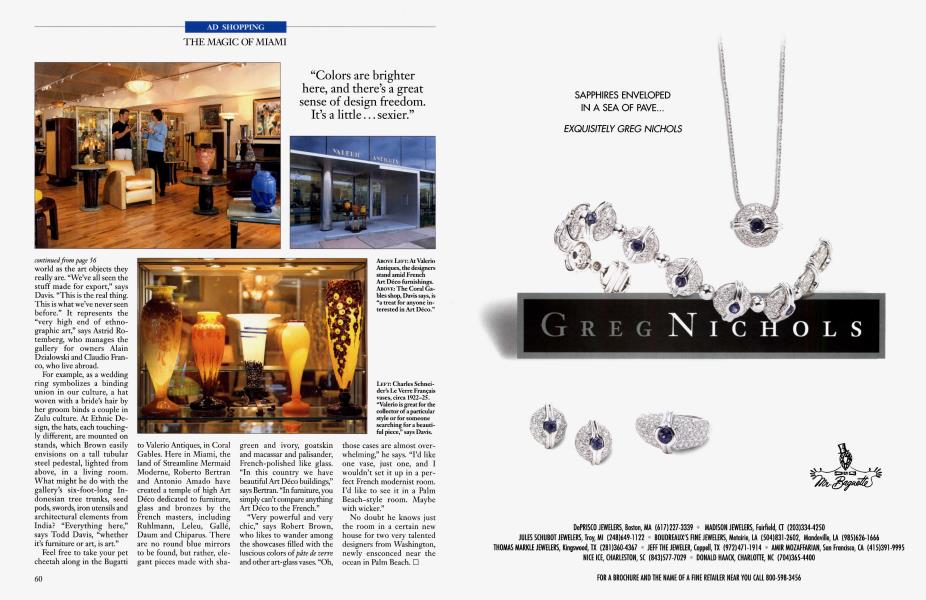 GREG NICHOLS | Architectural Digest | DECEMBER 2001