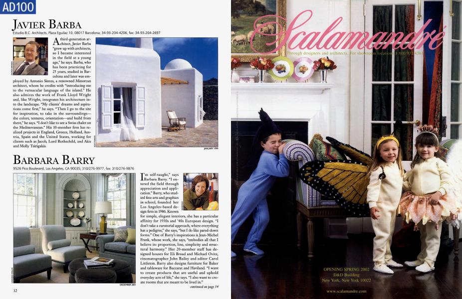 Scalamandré | Architectural Digest | JANUARY 2002