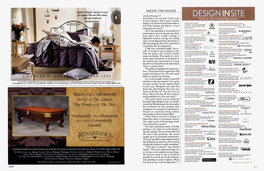 Charles P. Rogers Beds · Est.1855 | Architectural Digest | AUGUST 2002