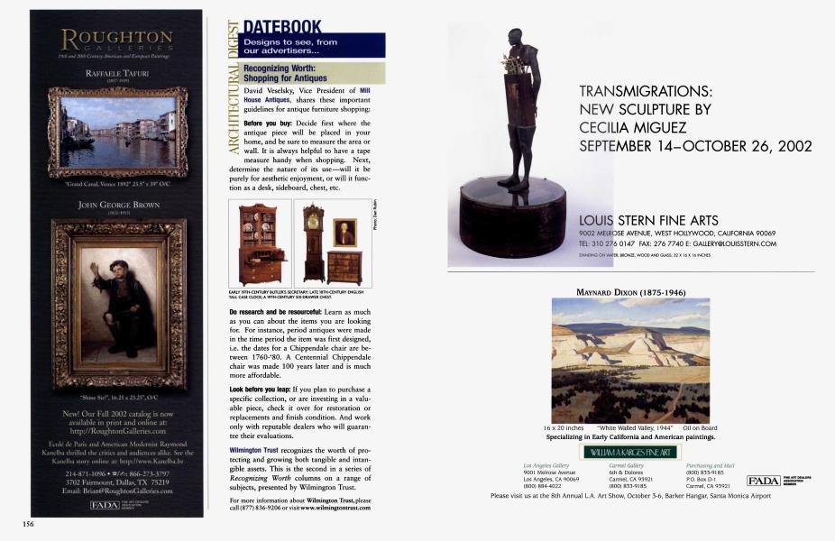 ROUGHTON GALLERIES | Architectural Digest | SEPTEMBER 2002