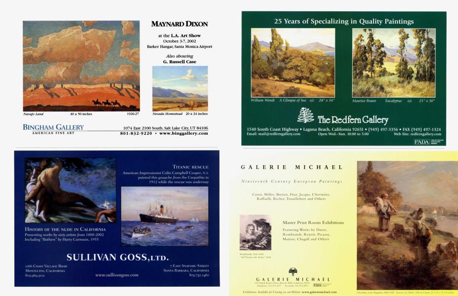 The Redfern Gallery | Architectural Digest | SEPTEMBER 2002