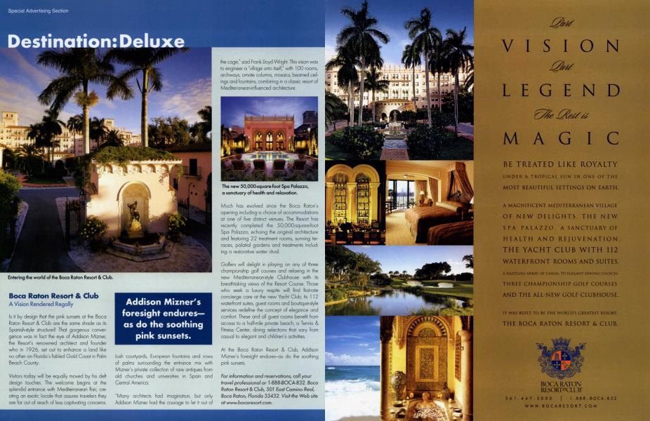 BOCA RATON RESORT & CLUB® | Architectural Digest | NOVEMBER 2002