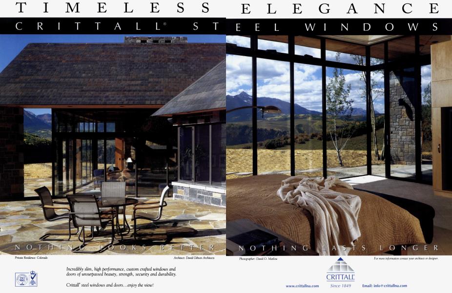 CRITTALL® | Architectural Digest | DECEMBER 2002