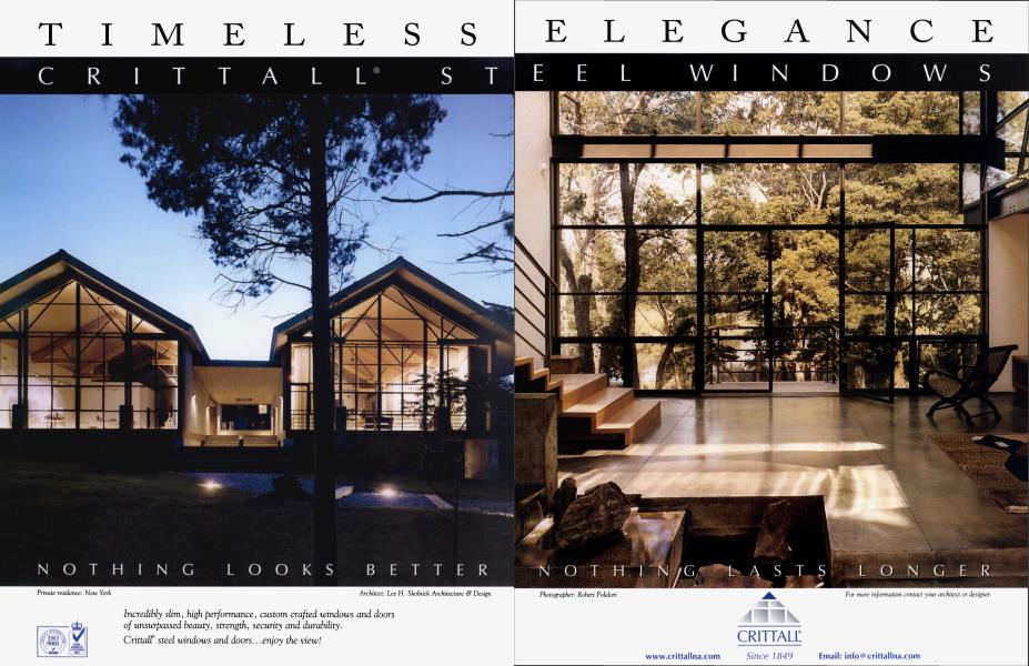 CRITTALL® STEEL WINDOWS | Architectural Digest | JANUARY 2003