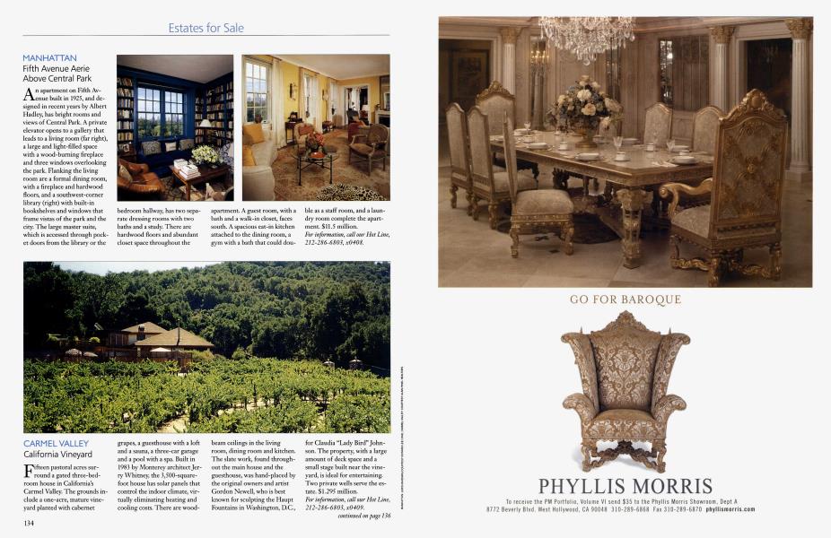 PHYLLIS MORRIS | Architectural Digest | FEBRUARY 2003