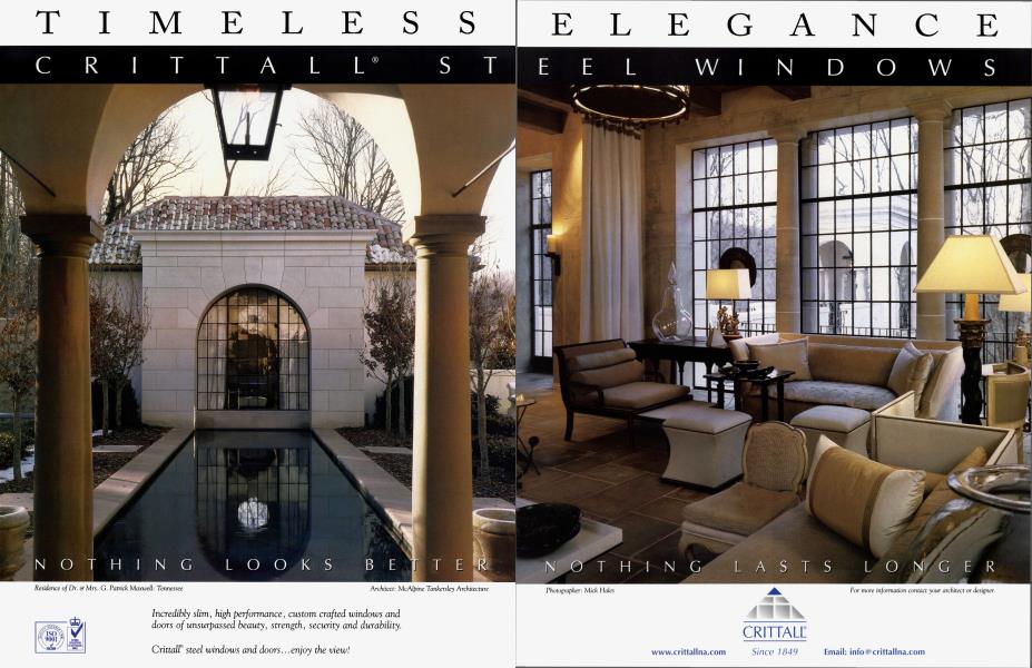 CRITTALL® | Architectural Digest | FEBRUARY 2003