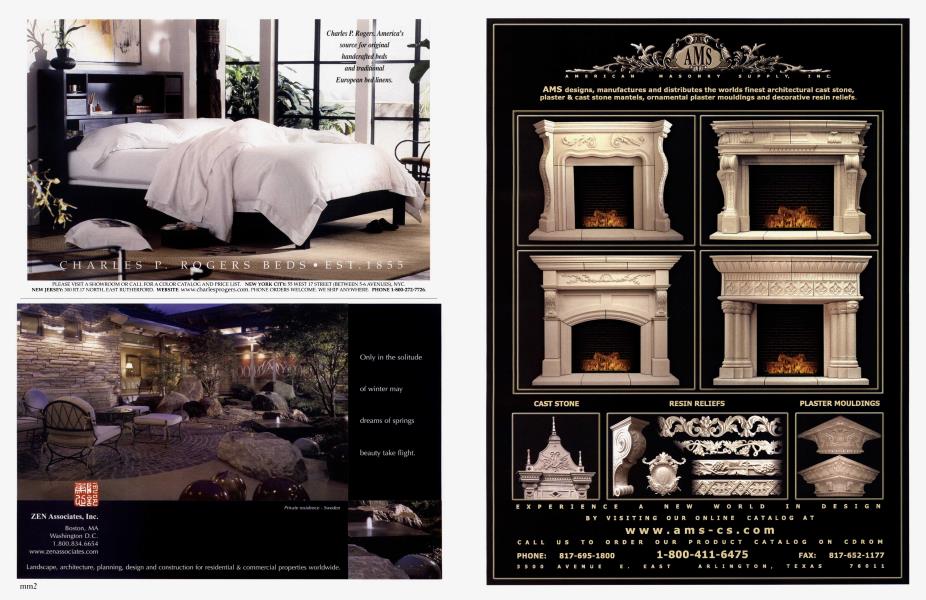 CHARLES P. ROGERS BEDS | Architectural Digest | MARCH 2003