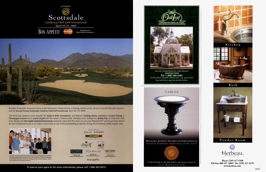 MICHAEL JANSEN STUDIO INTERNATIONAL | Architectural Digest | MARCH 2003