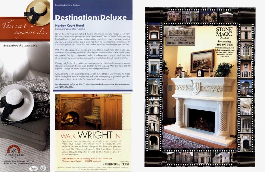 ARCHITECTURAL DIGEST | Architectural Digest | APRIL 2003