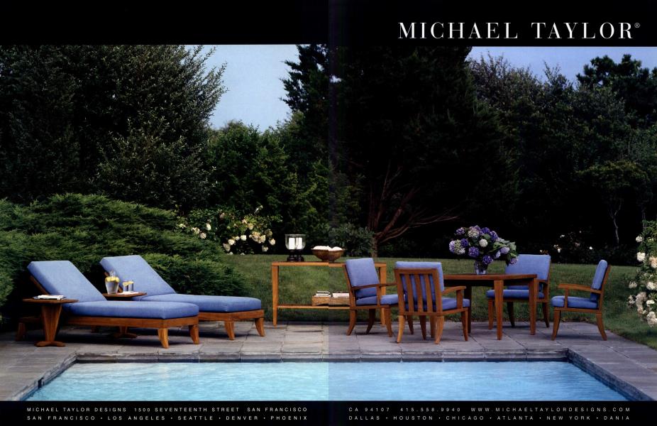 MICHAEL TAYLOR® | Architectural Digest | APRIL 2003