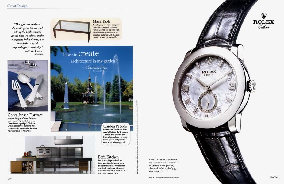 ROLEX | Architectural Digest | MAY 2003