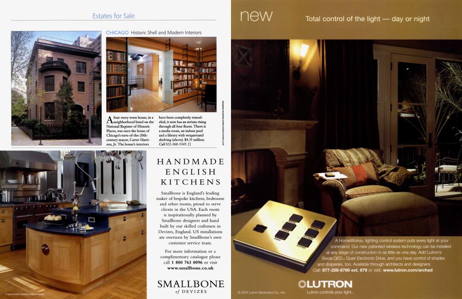 SMALLBONE of DEVIZES | Architectural Digest | SEPTEMBER 2003