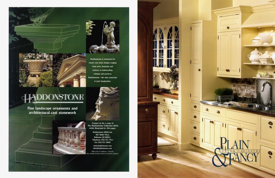 PLAIN® & FANCY CUSTOM CABINETRY | Architectural Digest | SEPTEMBER 2003