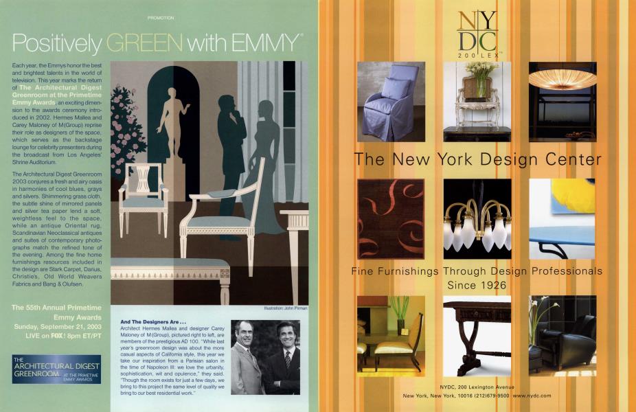 NYDC | Architectural Digest | OCTOBER 2003