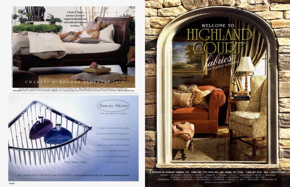 CHARLES P. ROGERS BEDS • EST.1855 | Architectural Digest | NOVEMBER 2003