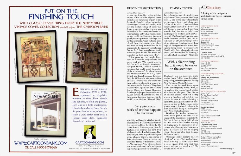 AD Directory | Architectural Digest | NOVEMBER 2003