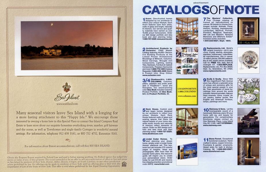 Catalogs of Note | Architectural Digest | MARCH 2004