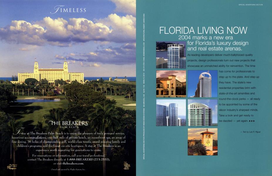 Florida Living Now | Architectural Digest | MARCH 2004