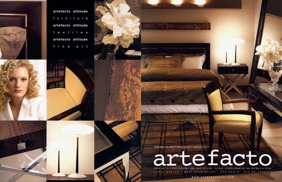 Artefacto | Architectural Digest | MARCH 2004