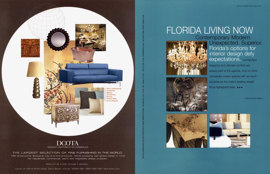 Florida Living Now | Architectural Digest | MARCH 2004