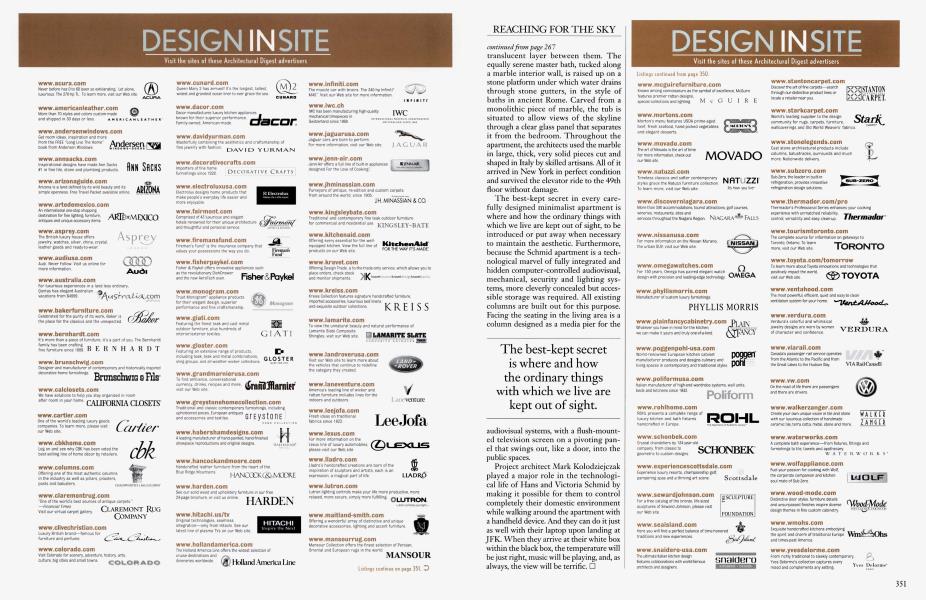 DESIGN IN SITE | Architectural Digest | MAY 2004