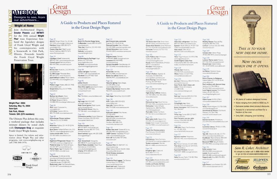 Sam R. Coker, Architect | Architectural Digest | MAY 2004