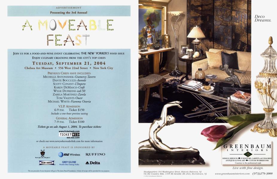 GREENBAUM INTERIORS | Architectural Digest | SEPTEMBER 2004