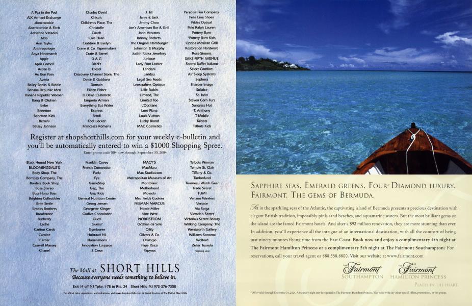 THE Fairmont | Architectural Digest | SEPTEMBER 2004